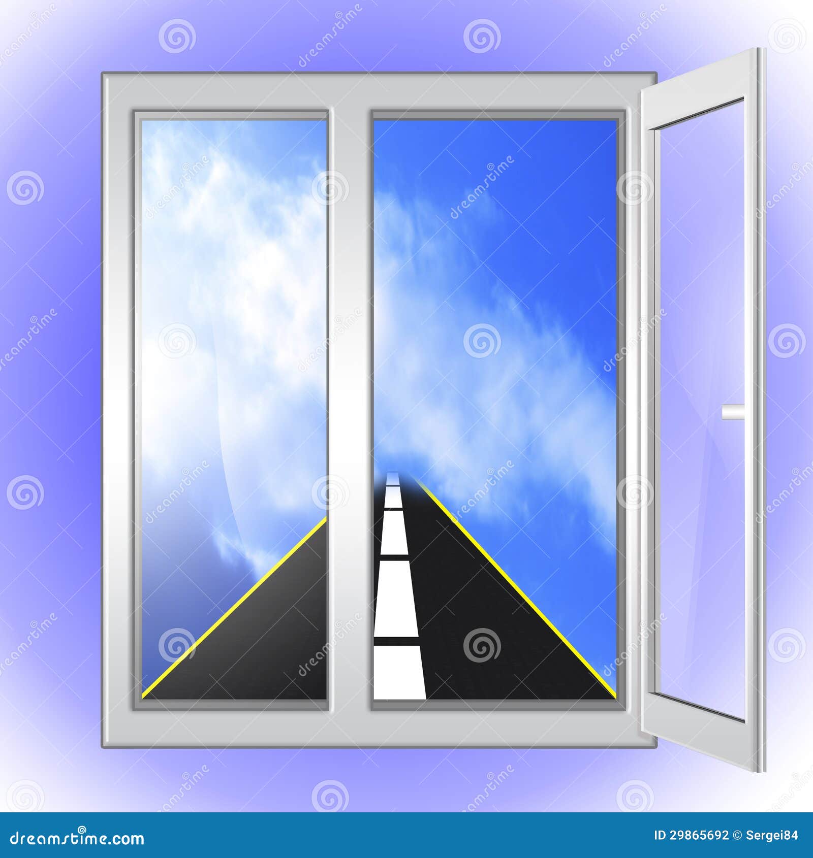 View From The Window Of The House To The Courtyard Royalty-Free Stock ...