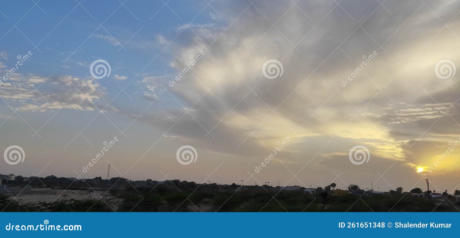 Sunset View from the Window of the Indian Rail Stock Photo - Image of ...