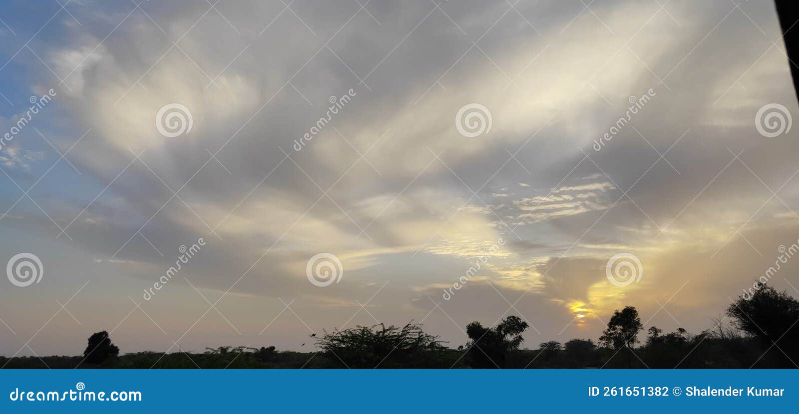 Sunset View from the Window of the Indian Rail Stock Photo - Image of ...