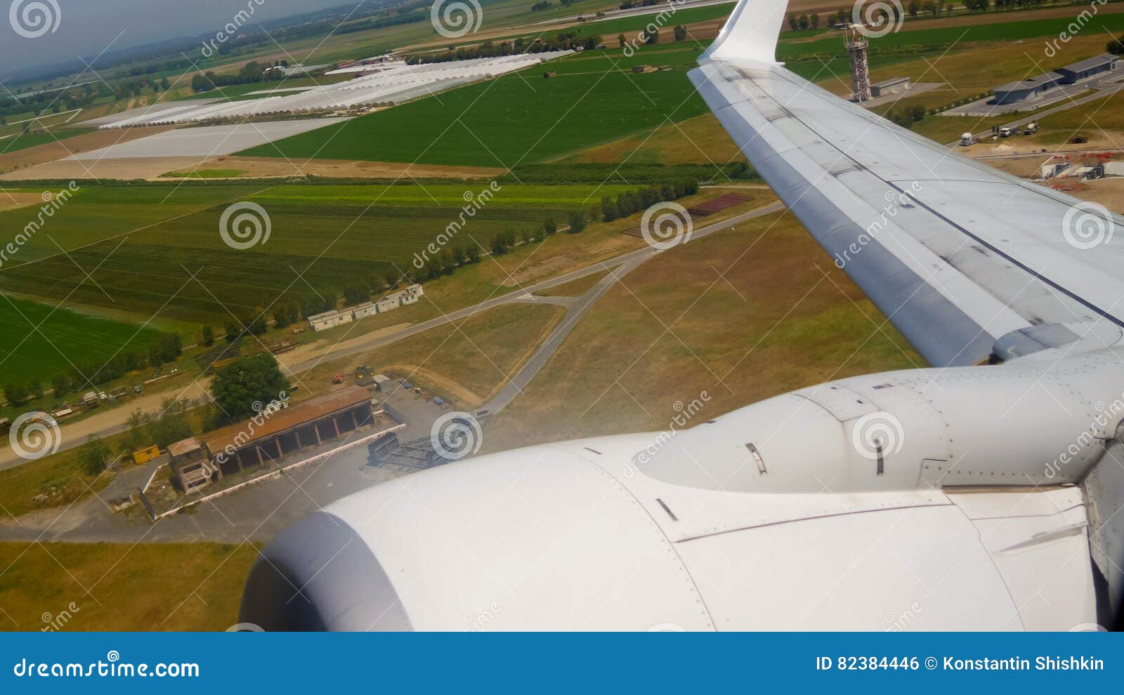 View from a Window Jet Taking Off Sicily Stock Photo - Image of ...