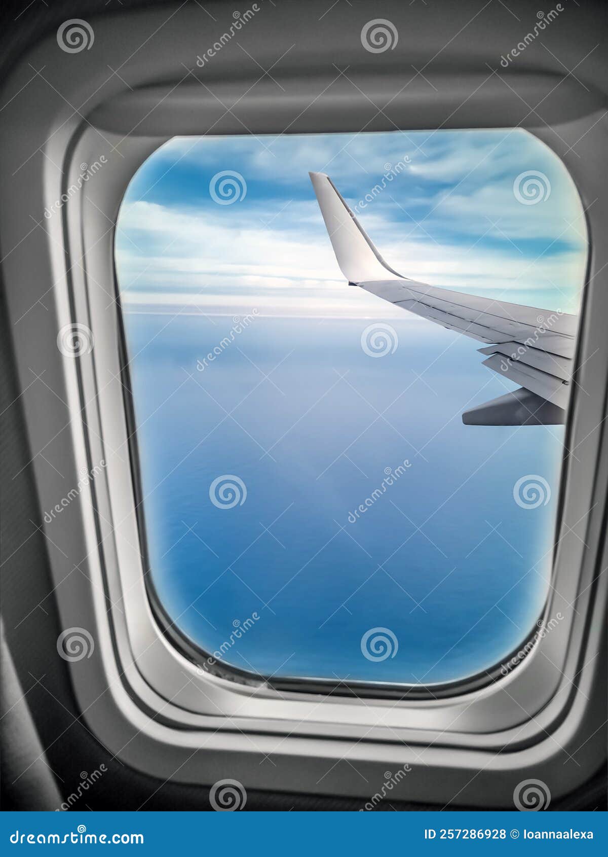 View from the Window of the Plane on the Landscape Outside Stock Photo ...
