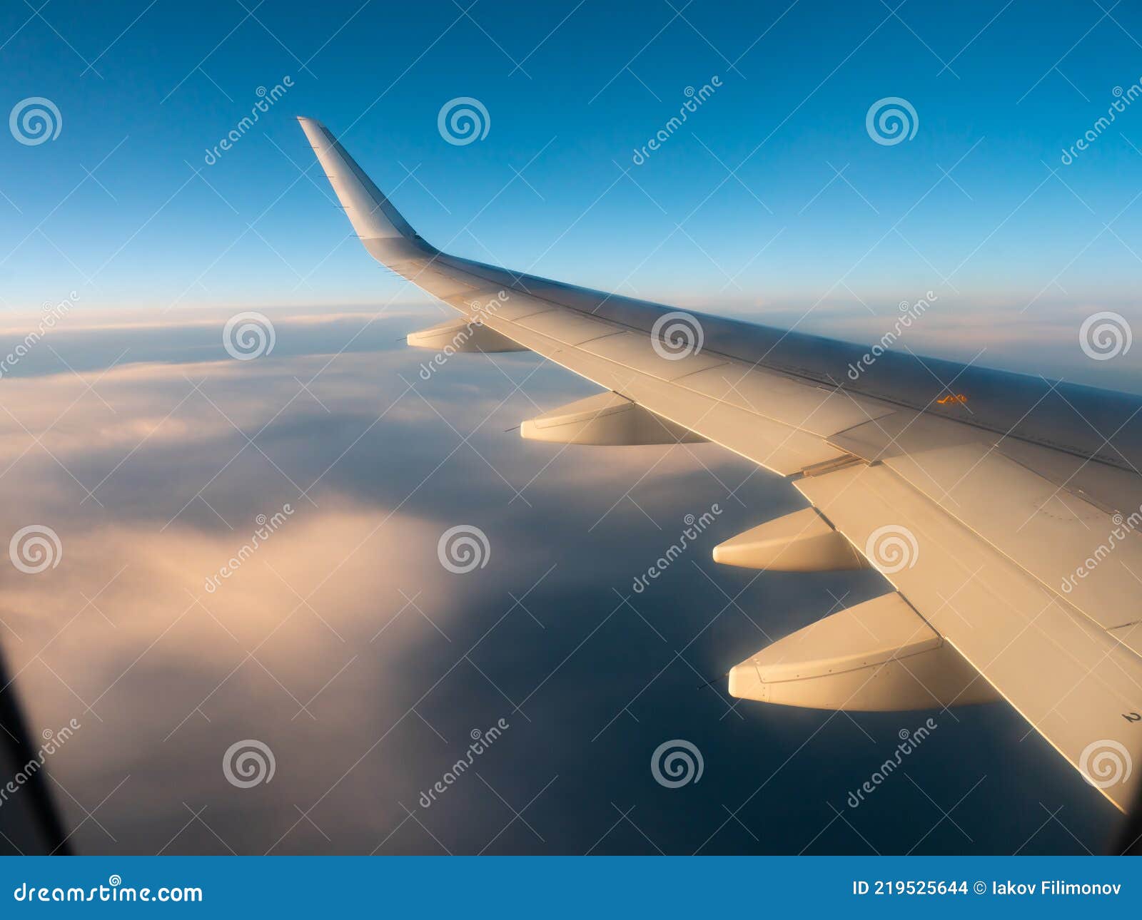 View from the Window of the Plane Stock Photo - Image of height ...