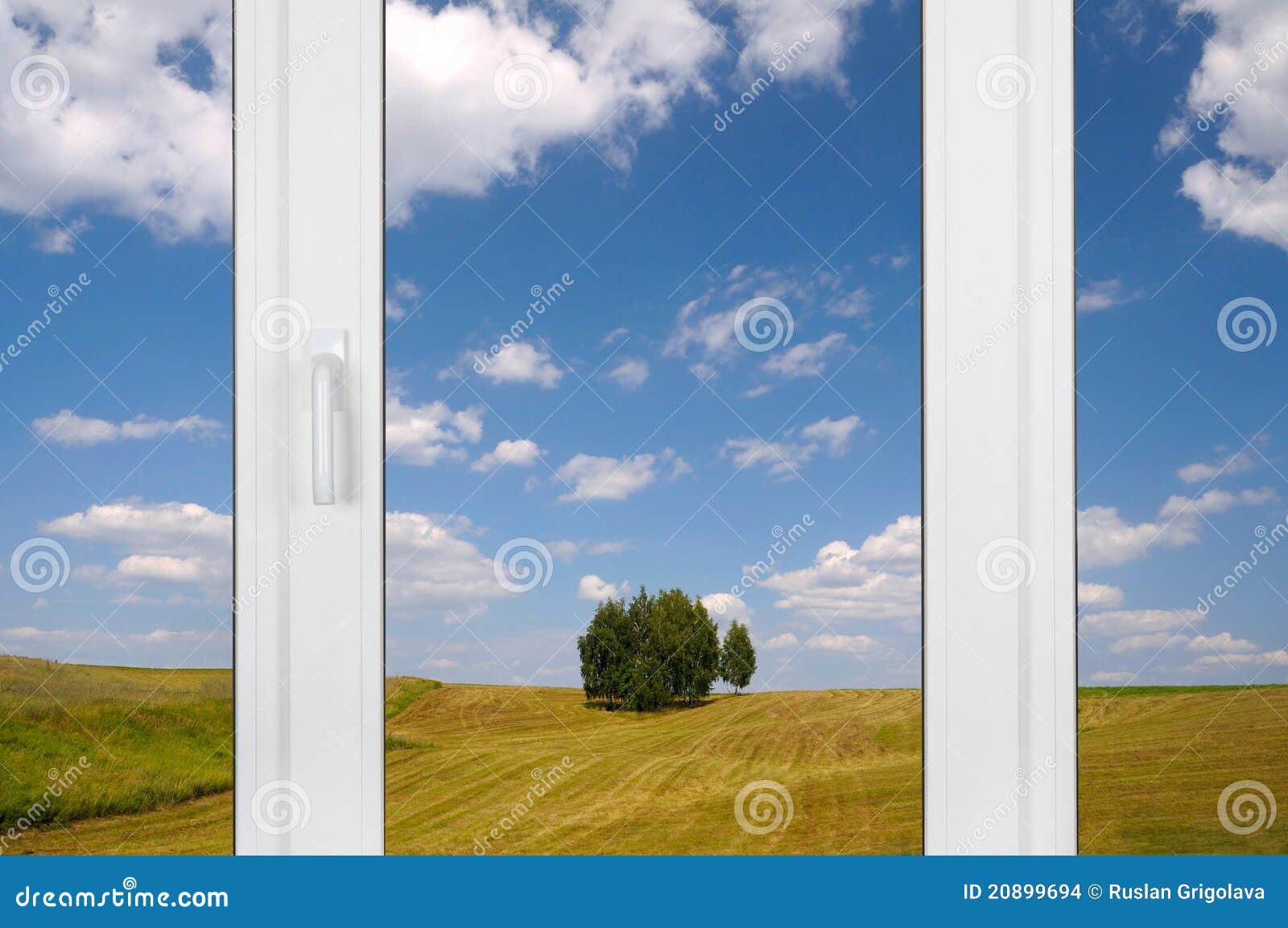 View from the Window: Rural Landscape Stock Photo - Image of nature ...