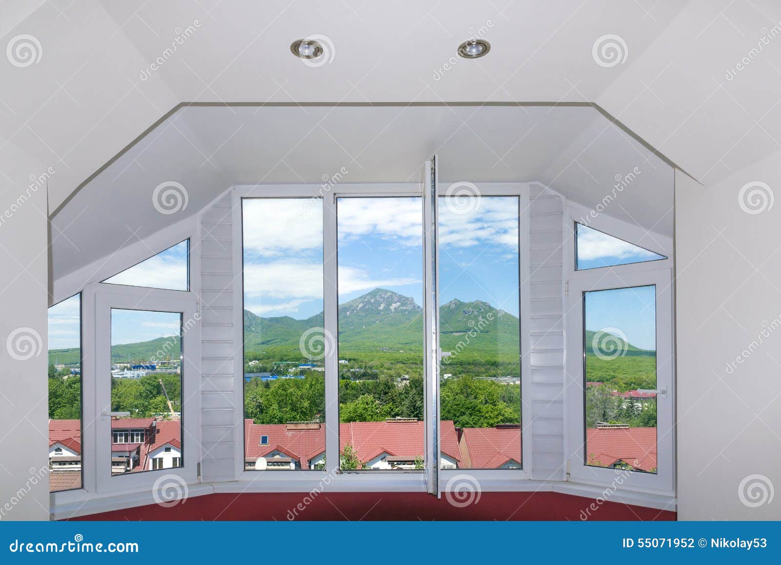 View from the window. stock photo. Image of white, panorama - 55071952