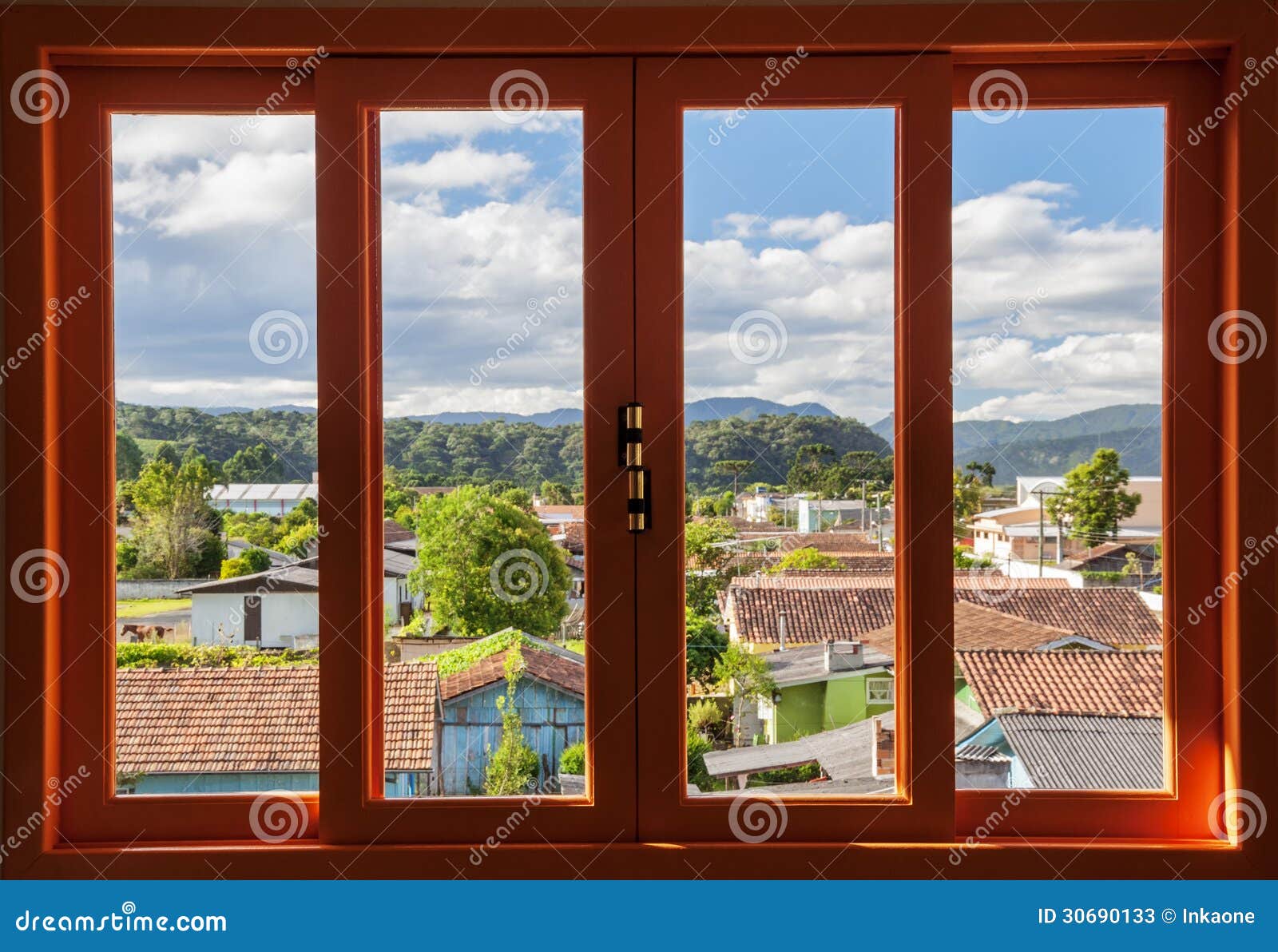 View through a window stock image. Image of vista, urubici - 30690133