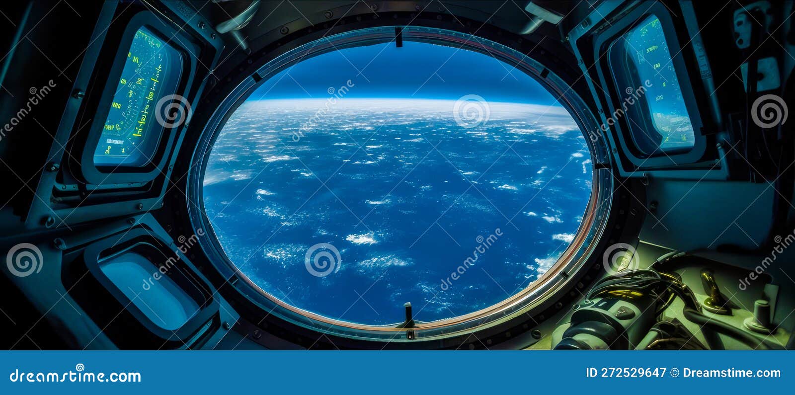 The View from the Window of Space Shuttle. Generative AI Stock Image ...