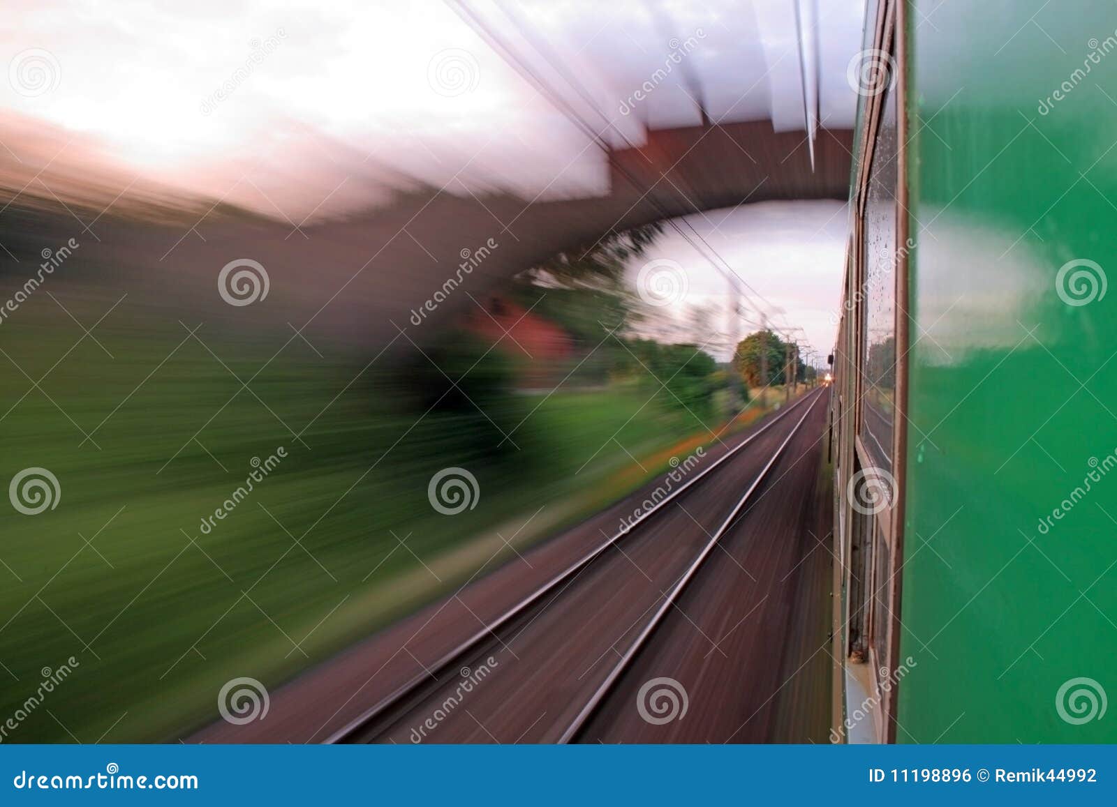 View from the Window of Speeding Train Stock Photo - Image of daylight ...