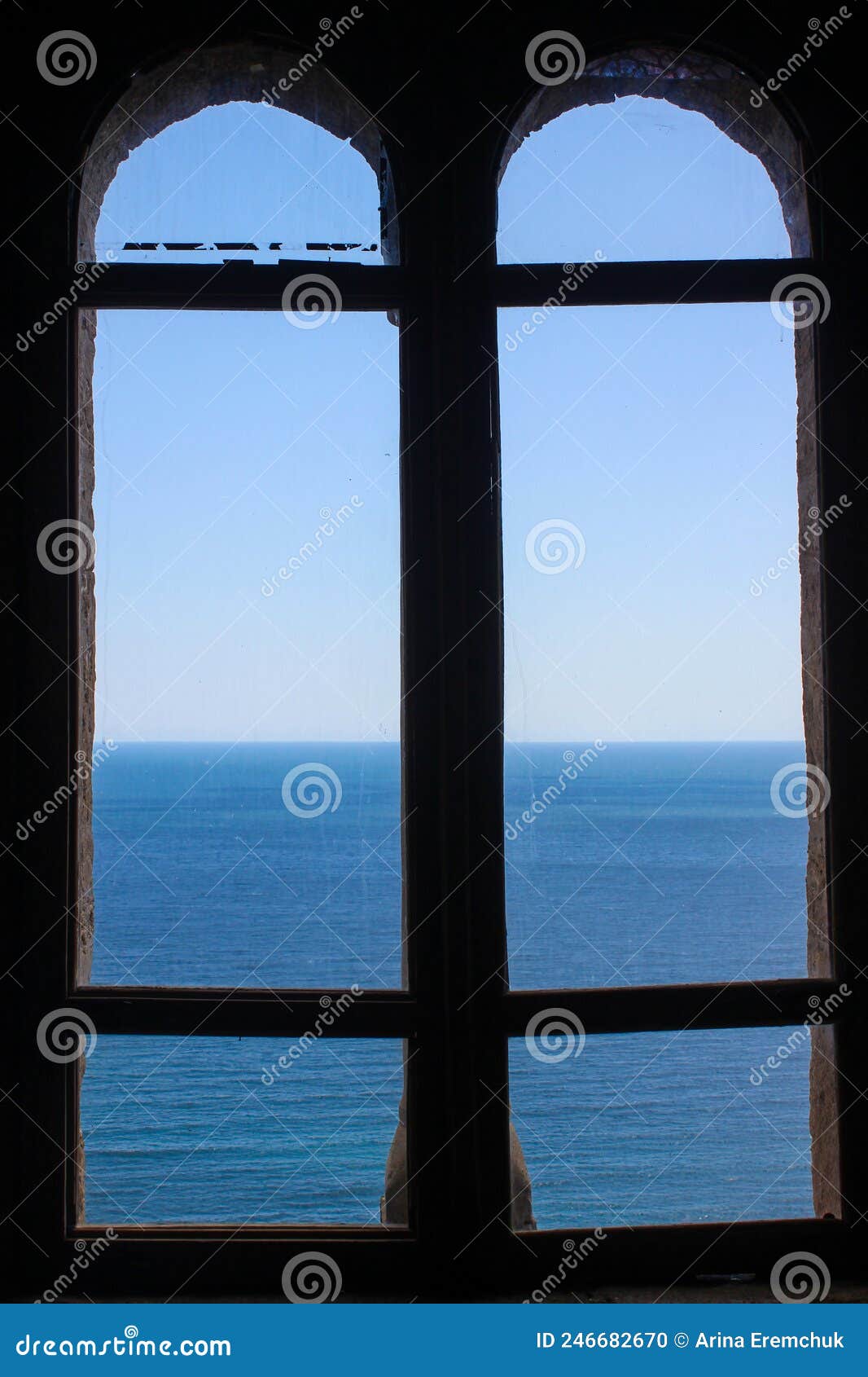 View from the Window To the Sea Stock Photo - Image of summer, room ...