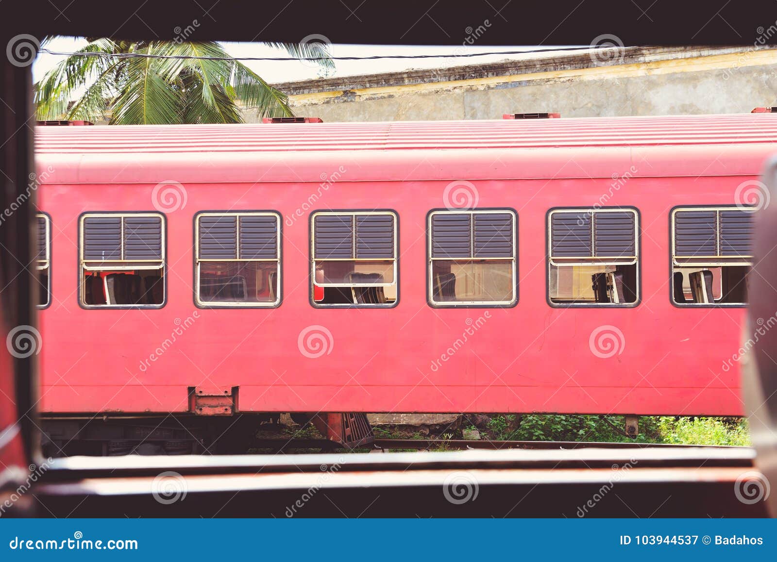 Old red train stock image. Image of destination, trip - 103944537