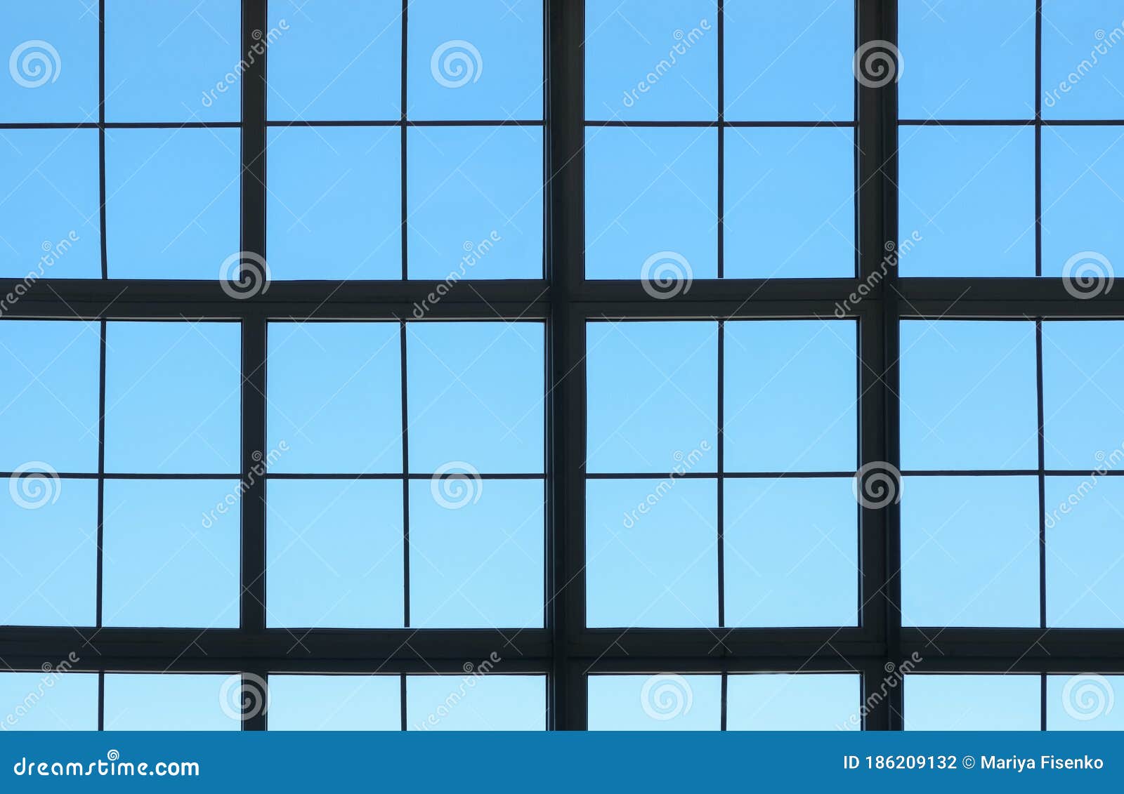View from the Window through the Window Frame Stock Photo - Image of ...