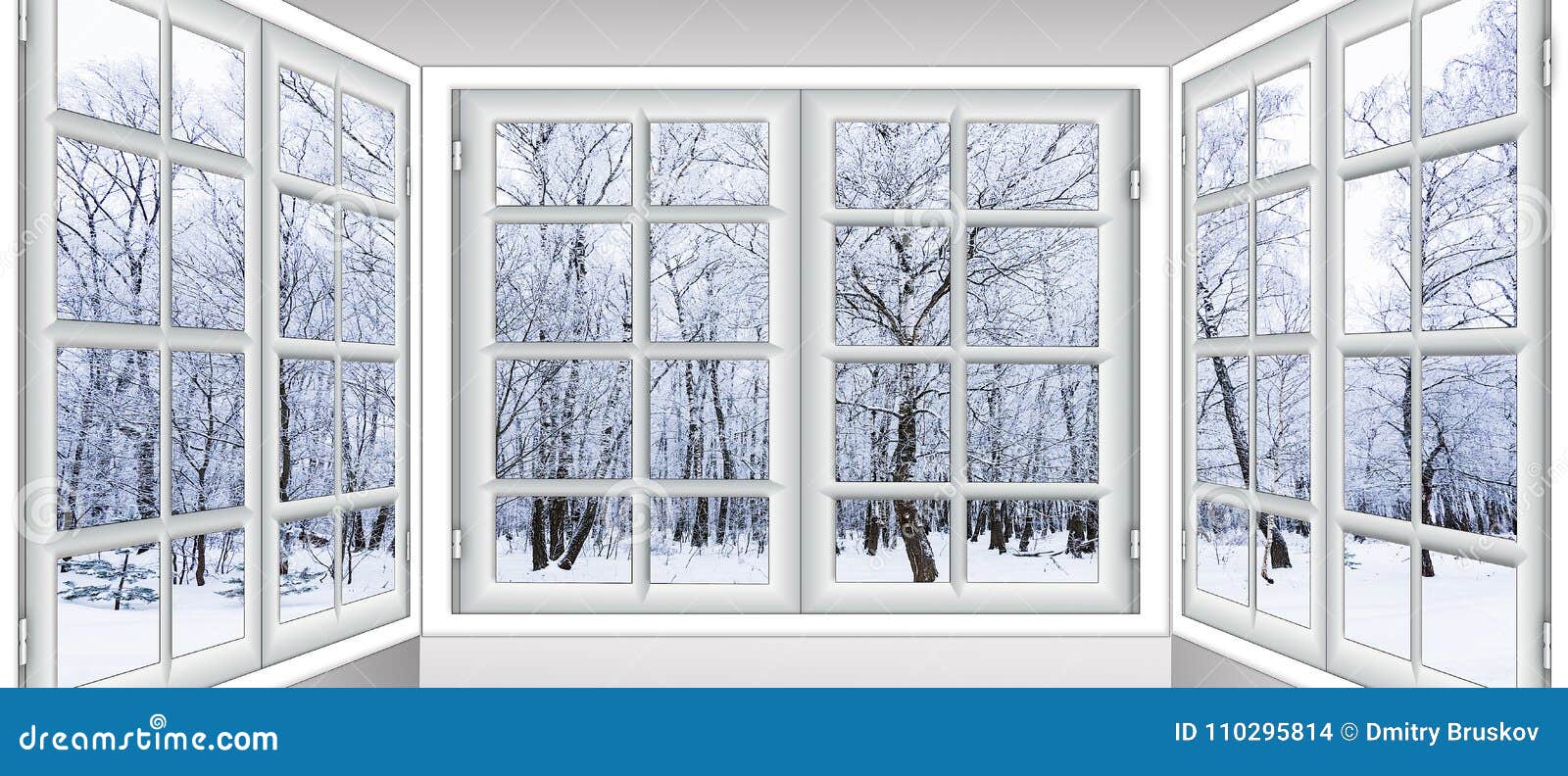 View from the Window on the Stock Photo - Image of season, december ...