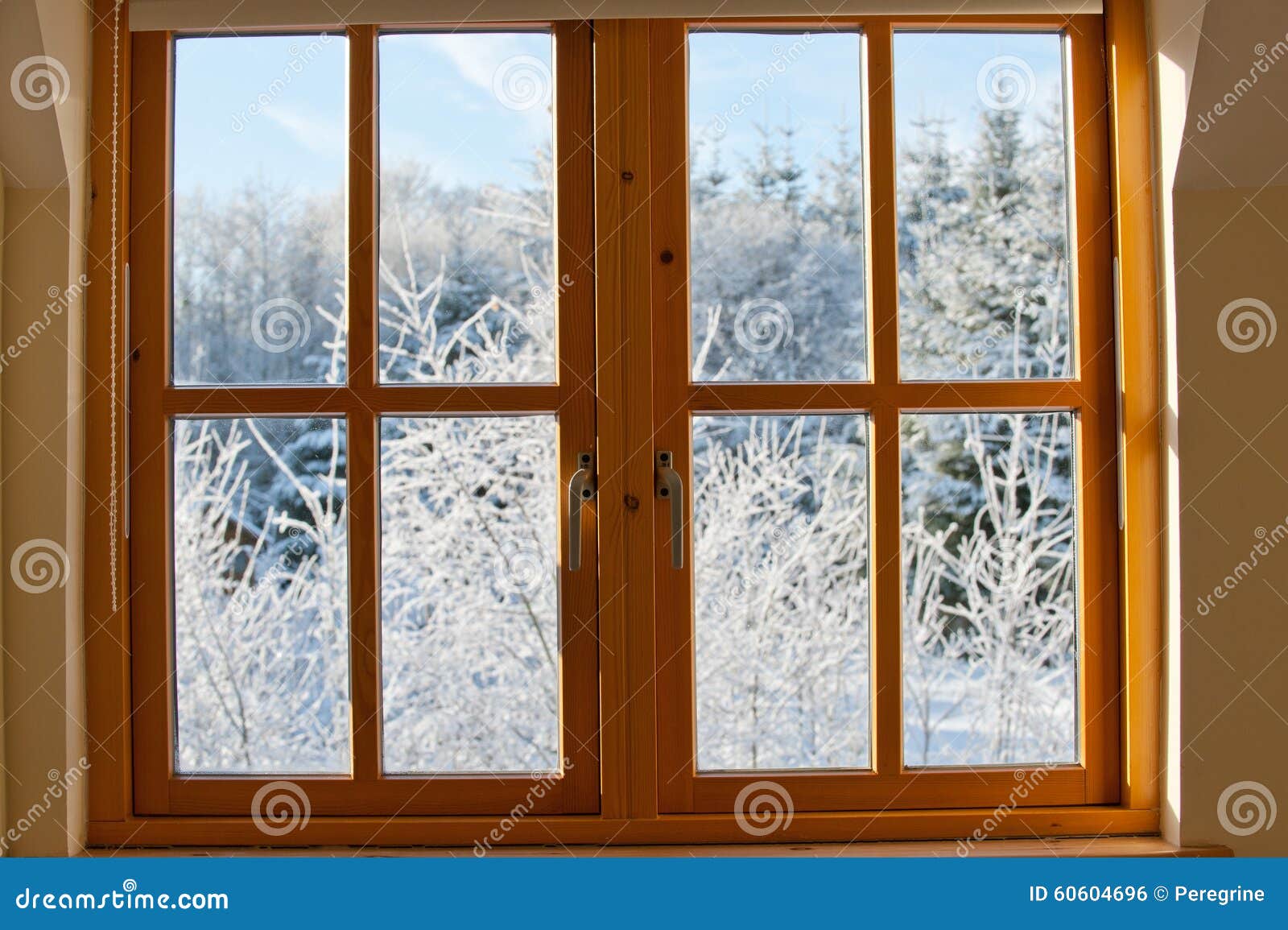 View through a Window, Winter Time Stock Photo - Image of light, modern ...