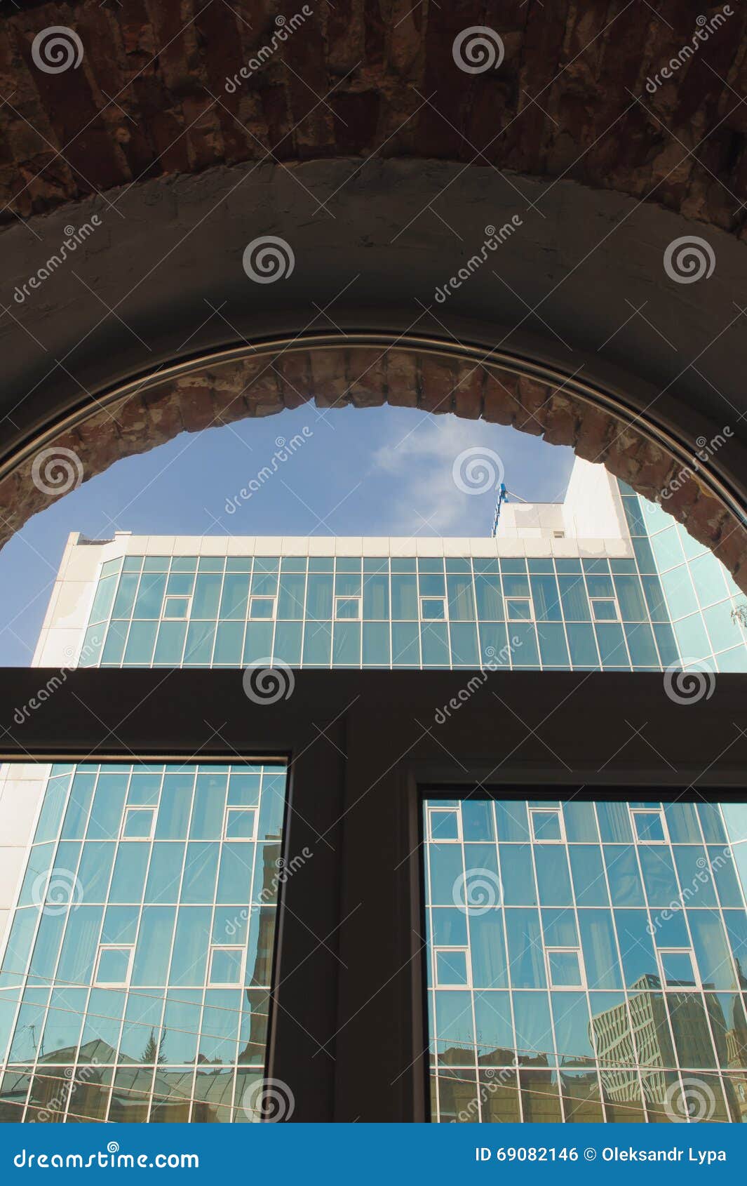 The View from the Windows on Modern Building. Stock Photo - Image of ...