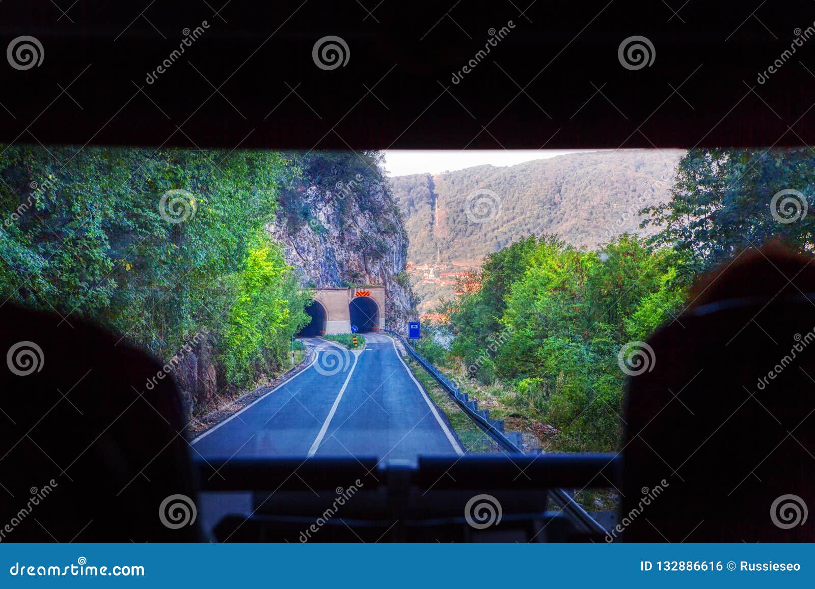 View through the Windshield Stock Photo - Image of tunnel, excursion ...
