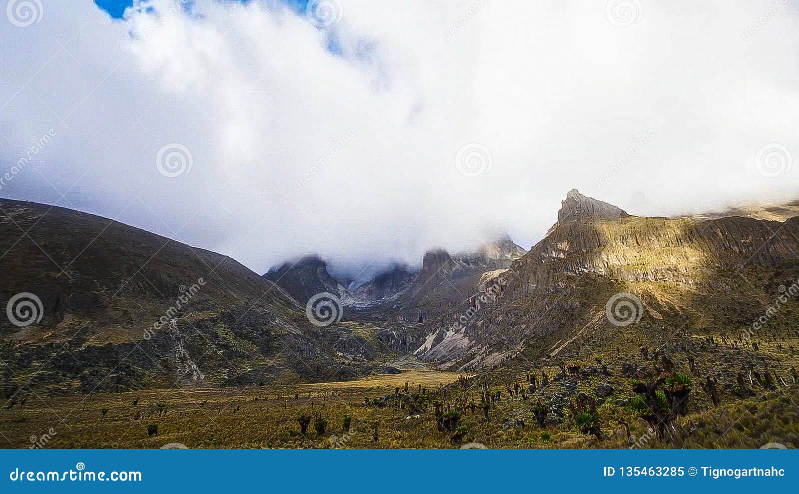 View on Winter Snowy Mountains in Windy Day Stock Image - Image of ...