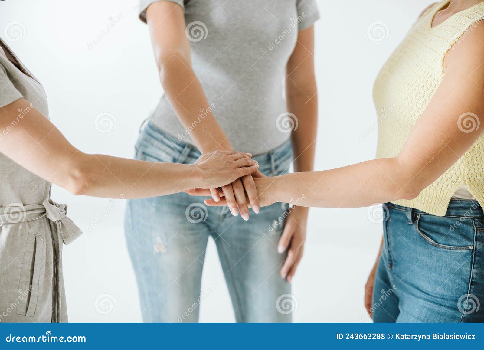 View of Women`s Hands Put Together Stock Photo - Image of hands, breast ...