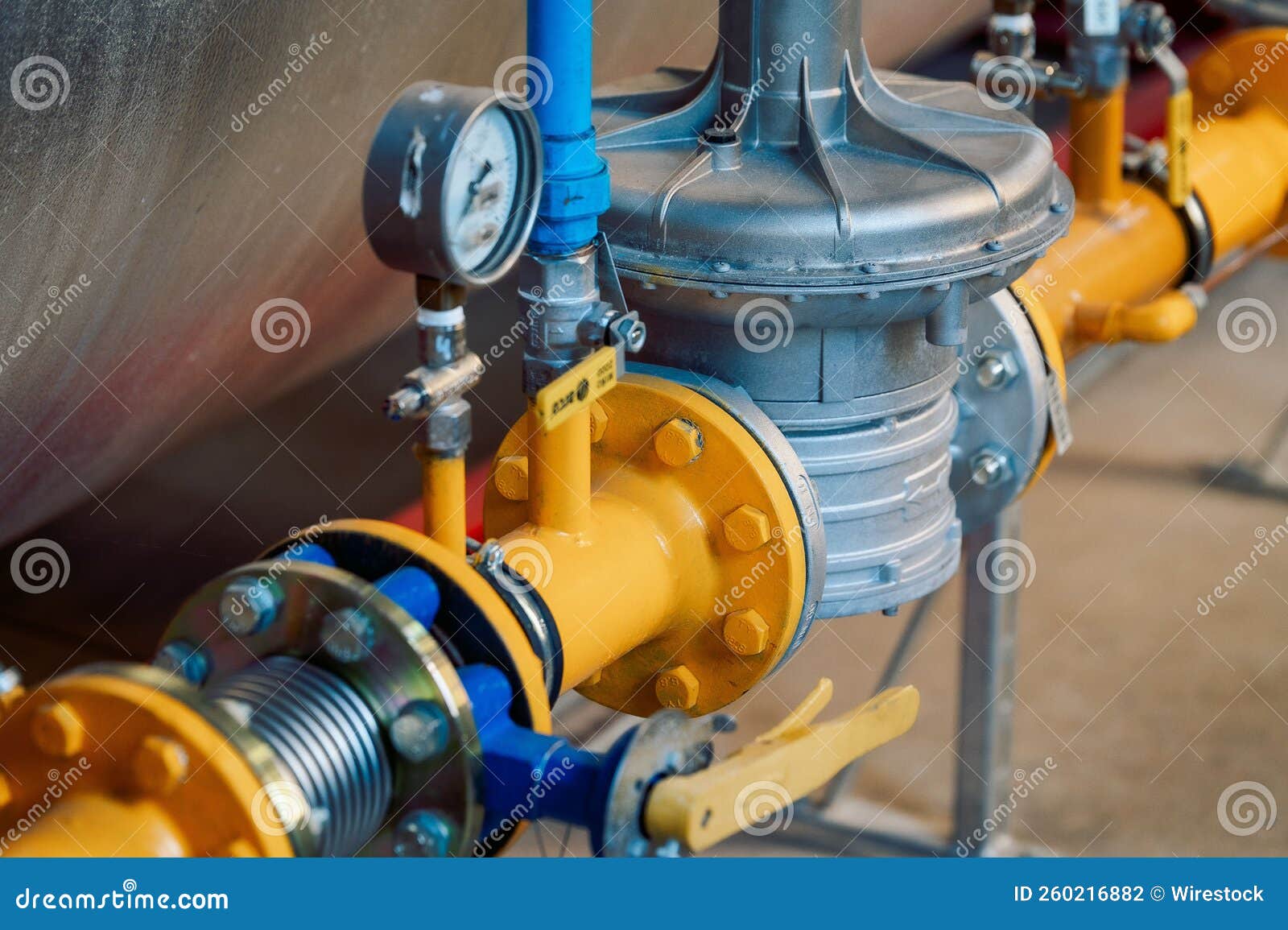 View of Wood Chips Boiler House Heating System- Gauge Panel Stock Photo ...
