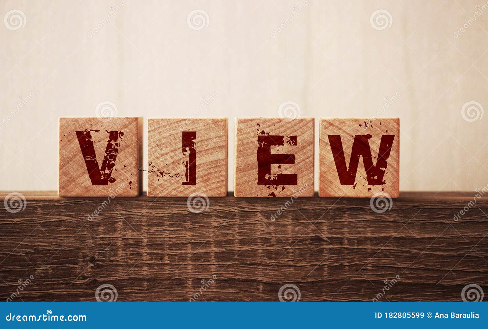 View Word on Wooden Blocks. Different Points of View Concept Stock ...
