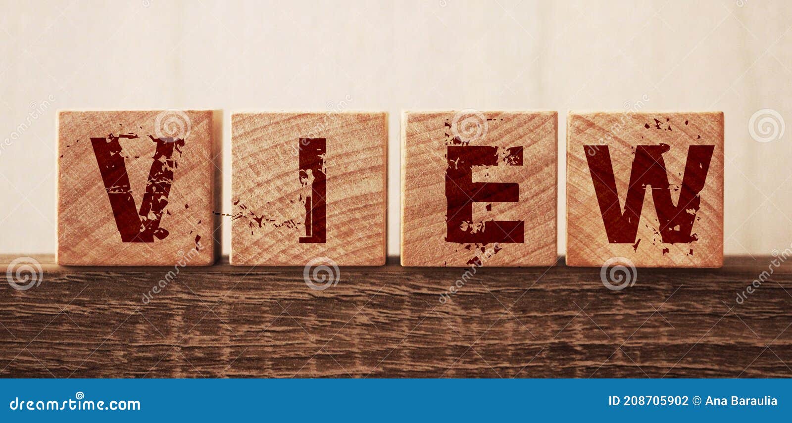 View Word on Wooden Blocks. Different Points of View Concept Stock ...