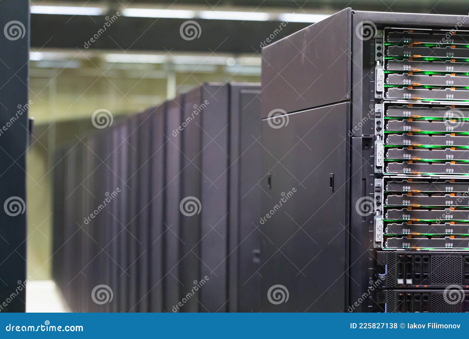 Server room in data center stock photo. Image of mining - 225827138