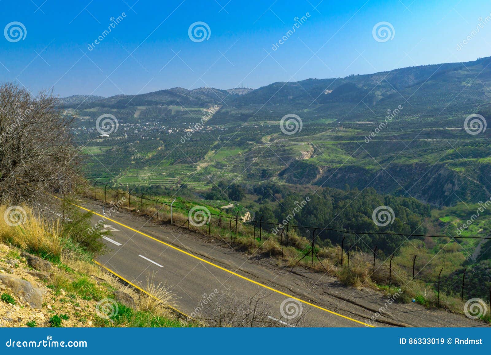 View of the Yarmouk River stock image. Image of area - 86333019