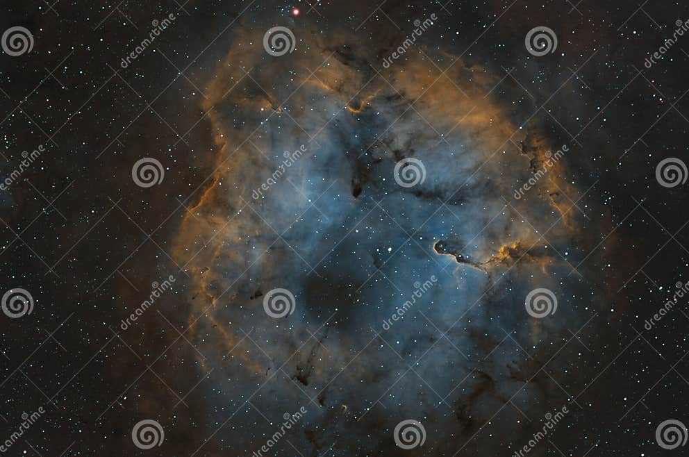 View of the Yellow-blue Space Background Stock Image - Image of smoke ...