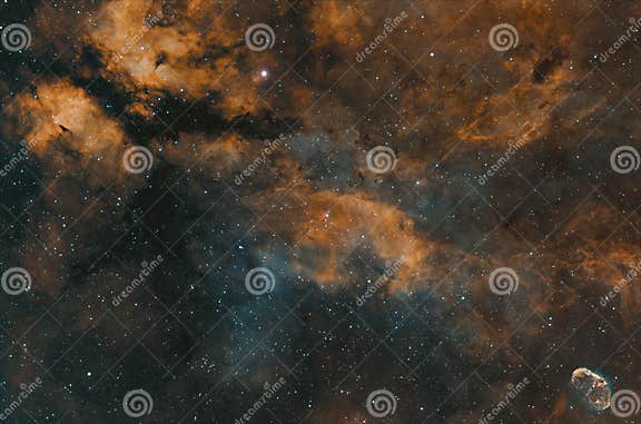 View of the Yellow-blue Space Background Stock Photo - Image of ...