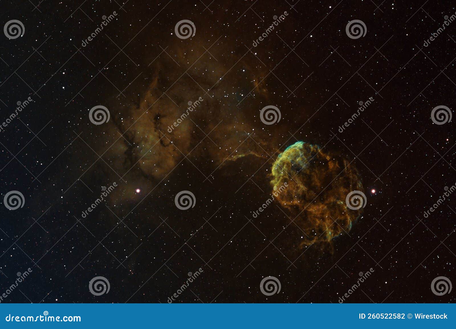 View of the Yellow Space Background Stock Photo - Image of color ...