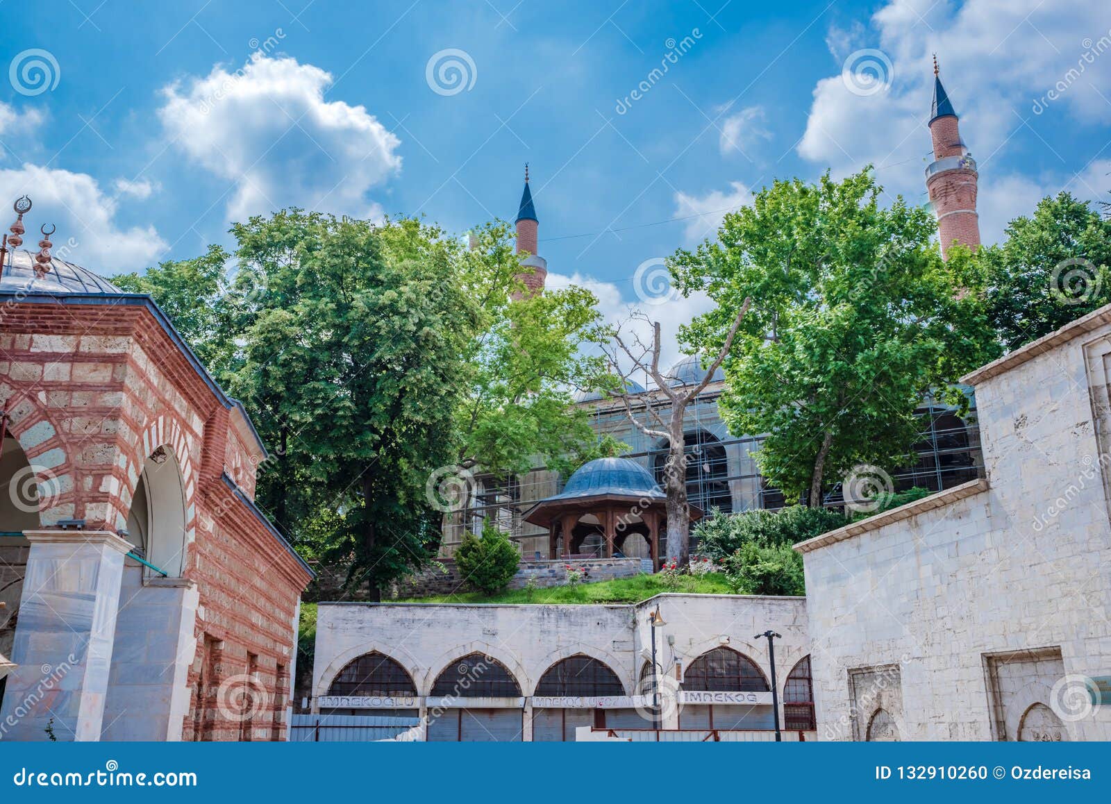 View of Yildirim Bayezid Complex in Bursa, Turkey Stock Photo - Image ...
