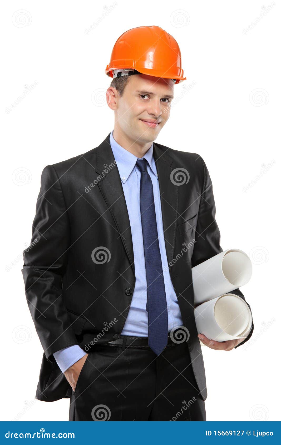 A View of a Young Construction Worker Stock Image - Image of concept ...