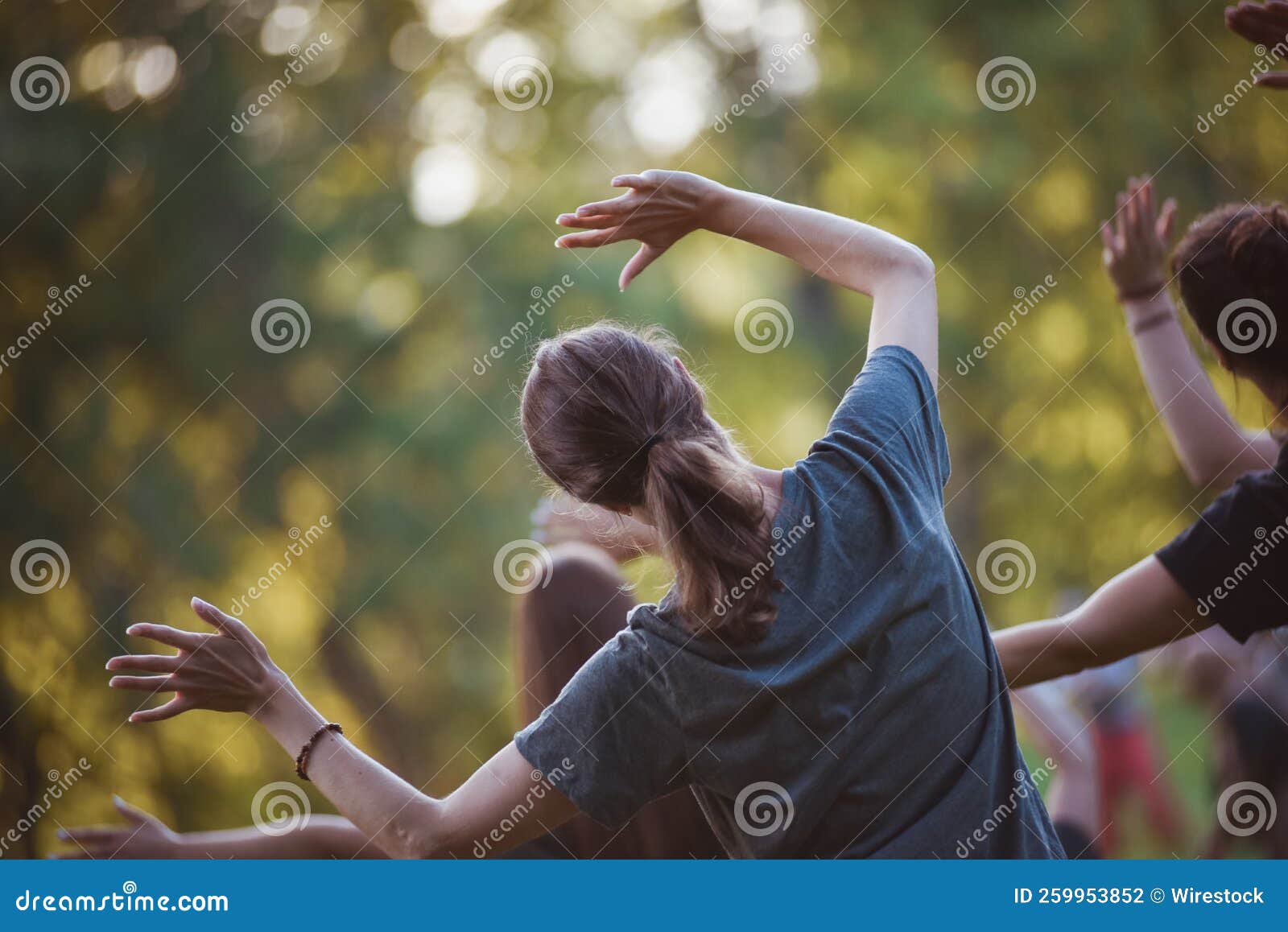 View of Young People Dancing and Having Fun in the Park Stock Photo ...