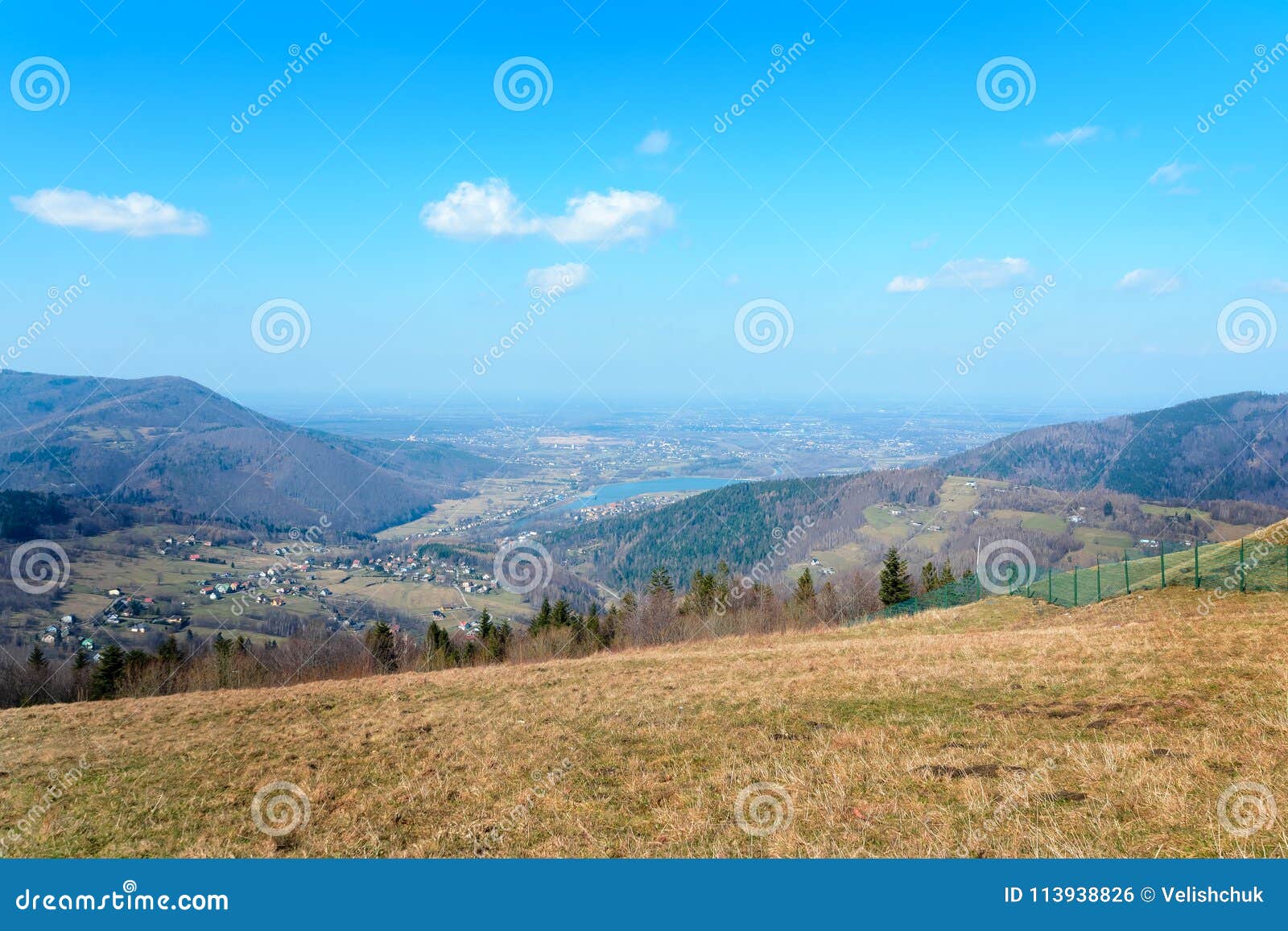 View from Zar Mountain in the Spring Day. Stock Photo - Image of beskid ...