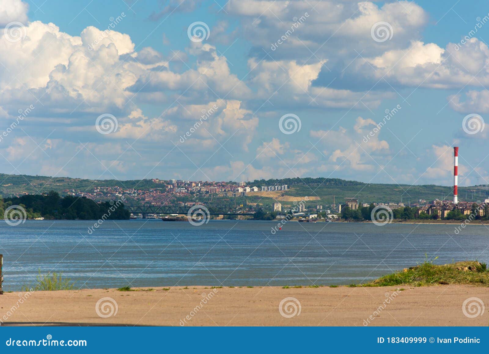 Zemun Quay Zemunski Kej In Belgrade, Serbia, On The Danube River, Seen ...
