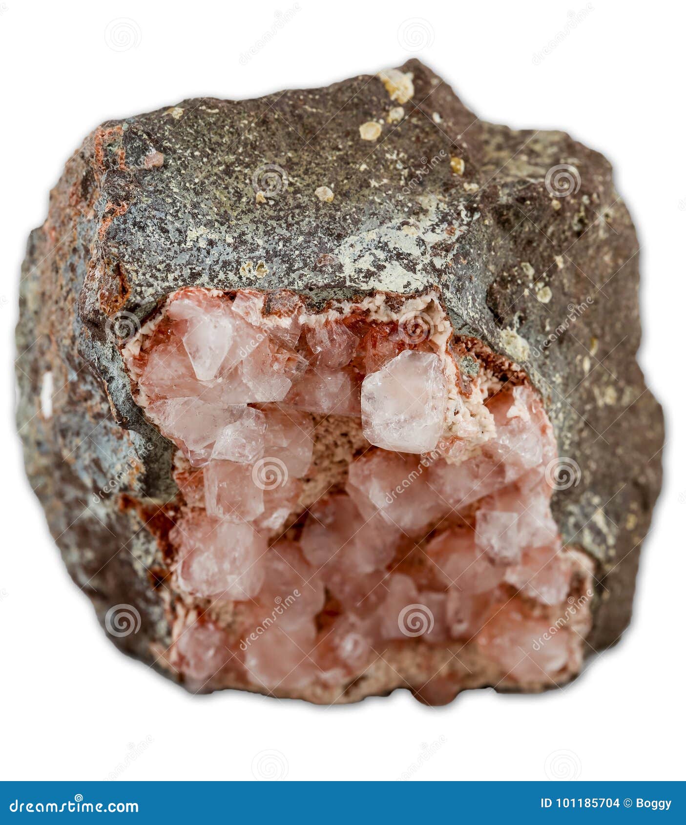 Zeolite mineral stock photo. Image of rock, stone, geological - 101185704