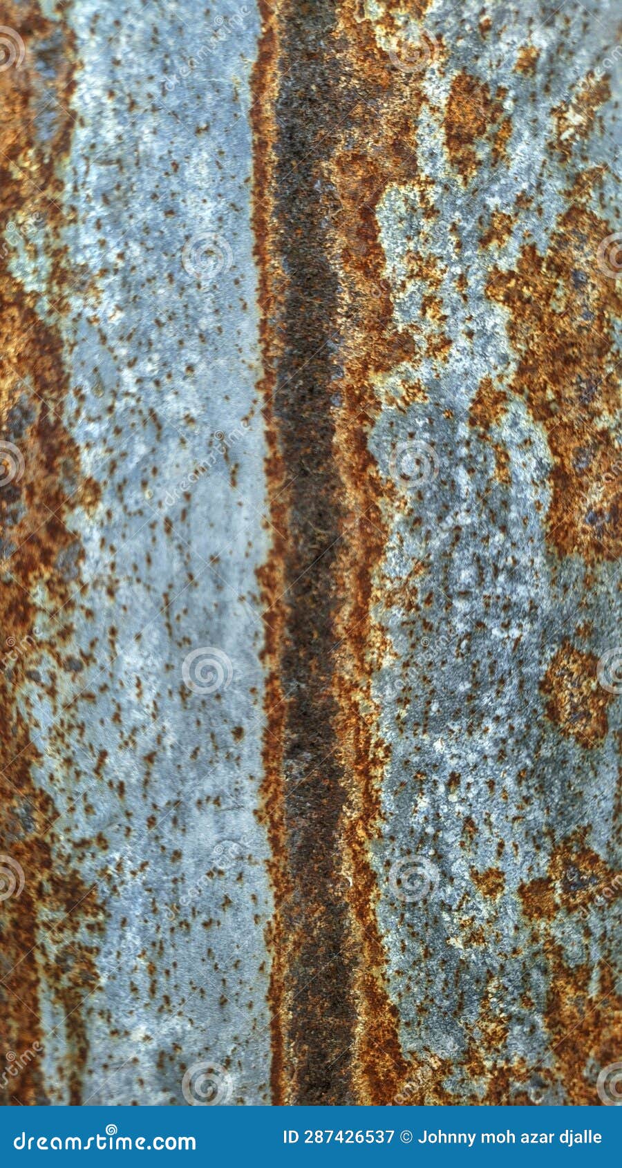 View of Zinc Rail Guard Surface Texture Stock Image - Image of guard ...