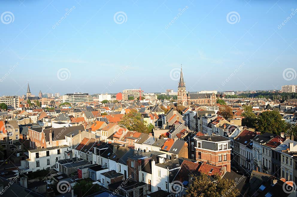 View of Zurenborg, Antwerp stock photo. Image of cathedral - 16722736