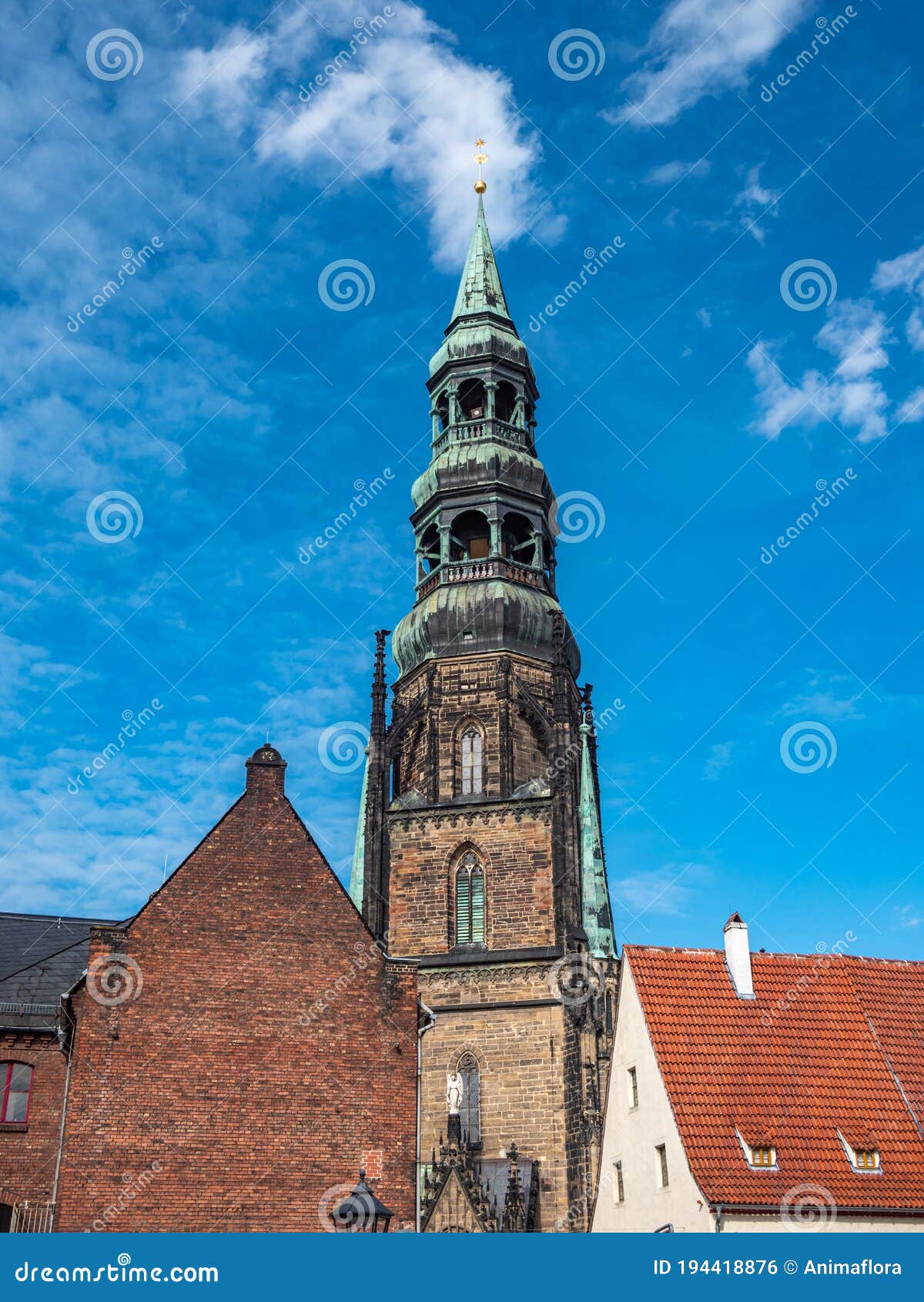 View of the Zwickau Cathedral in Saxony Stock Photo - Image of gothic ...