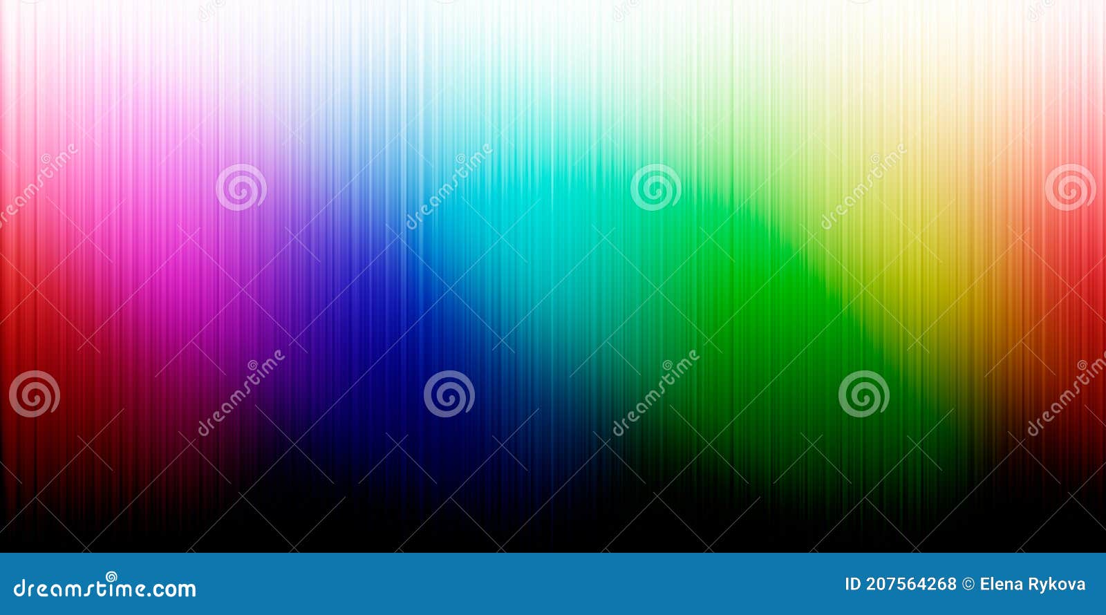 Viewable Colours Frequencies. Abstract Wave of Rainbow Color Stock ...