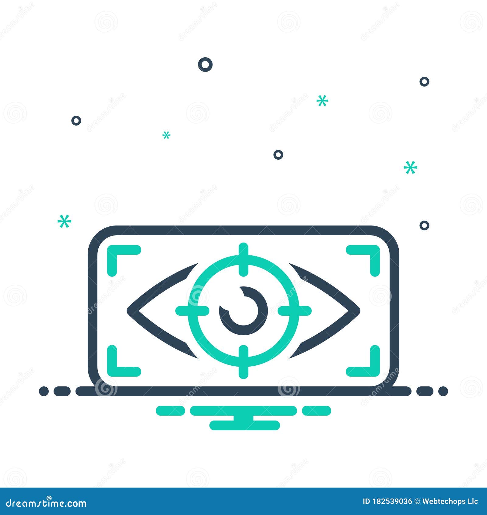 Mix Icon for Viewer, Observer and Onlooker Stock Vector - Illustration ...