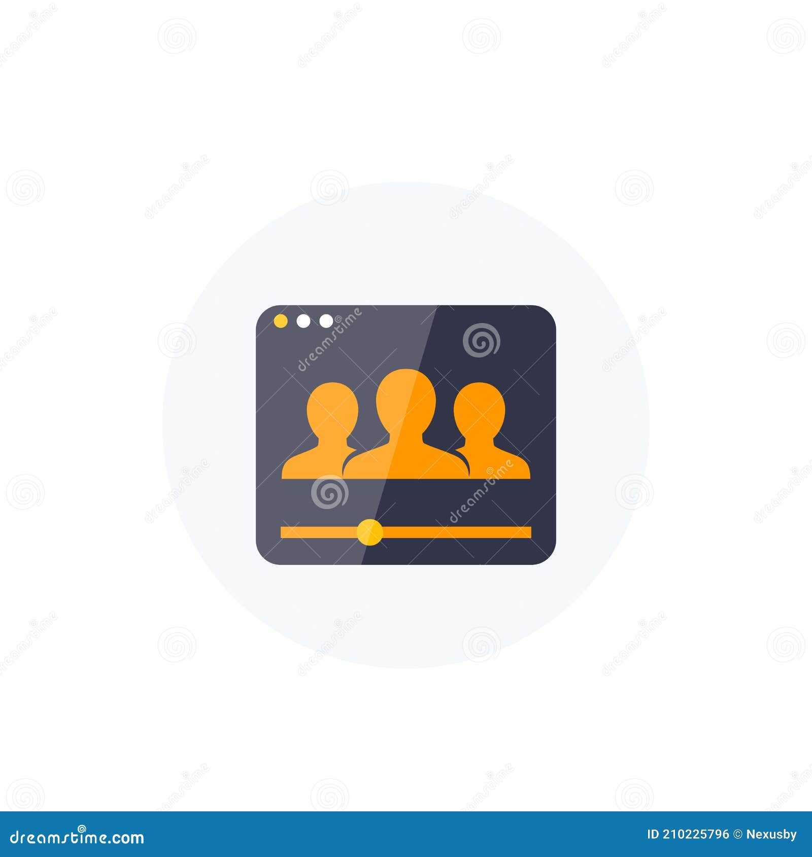 Viewers, Audience Icon for Web, Vector Concept Stock Vector ...