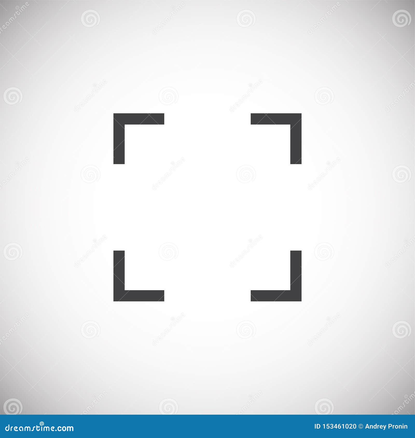 Viewfinder Icon on Background for Graphic and Web Design. Simple ...