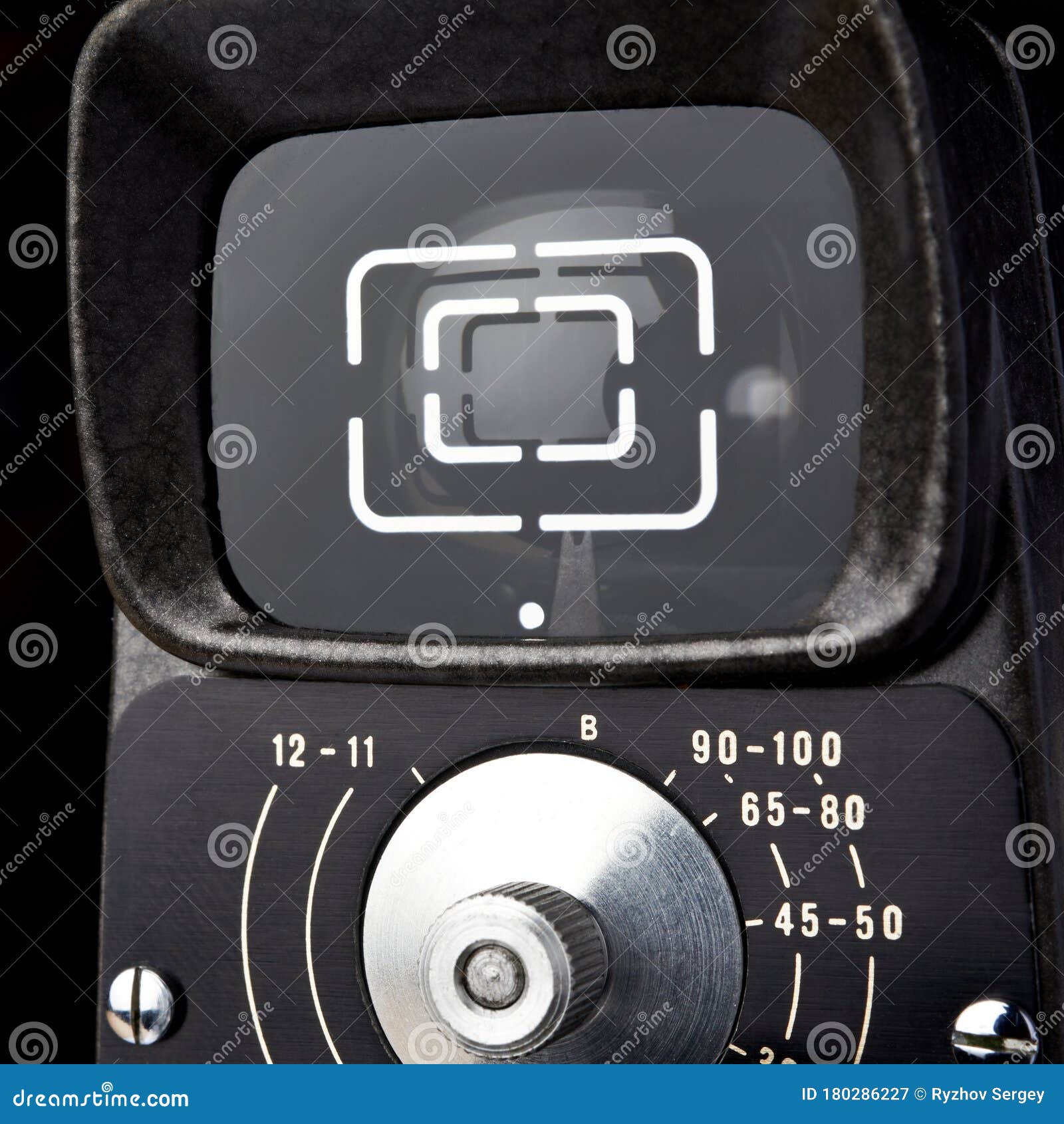 Viewfinder on Retro Movie Camera Stock Image - Image of studio, retro ...