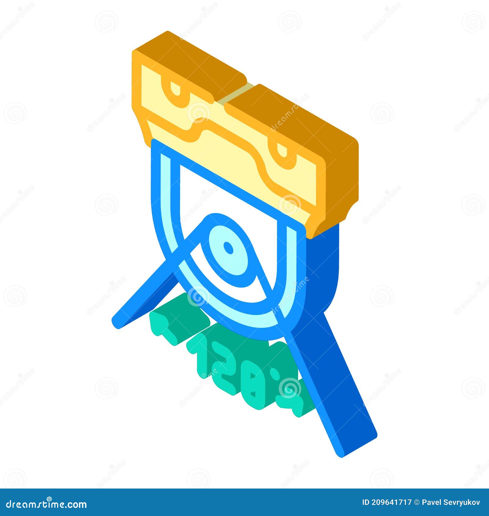 Viewing Angle Camera Isometric Icon Vector Illustration Stock Vector ...