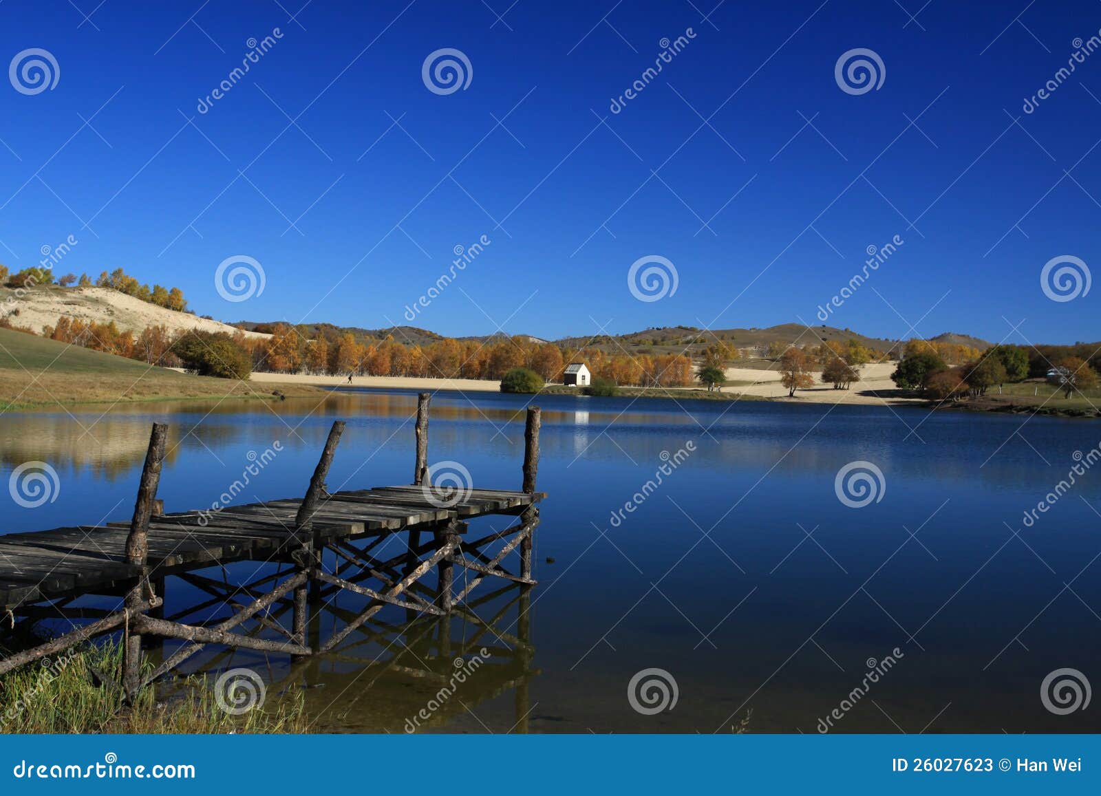 Viewing deck on a lake stock image. Image of deck, viewing - 26027623