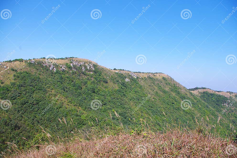 Viewing the Nailing Ridge at China Stock Photo - Image of cliff ...