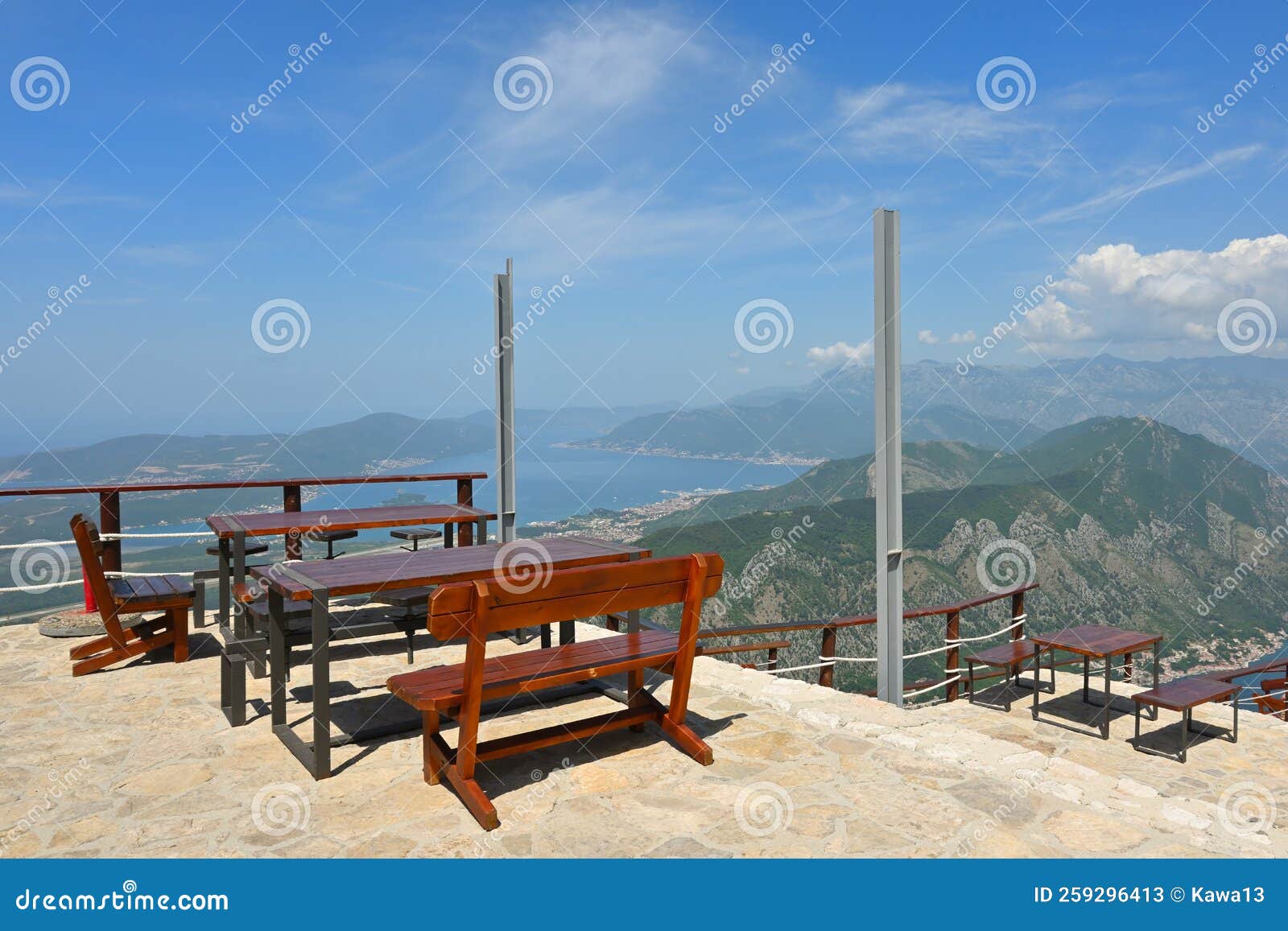 The View Point of the Bay of Kotor. Stock Image - Image of summertime ...