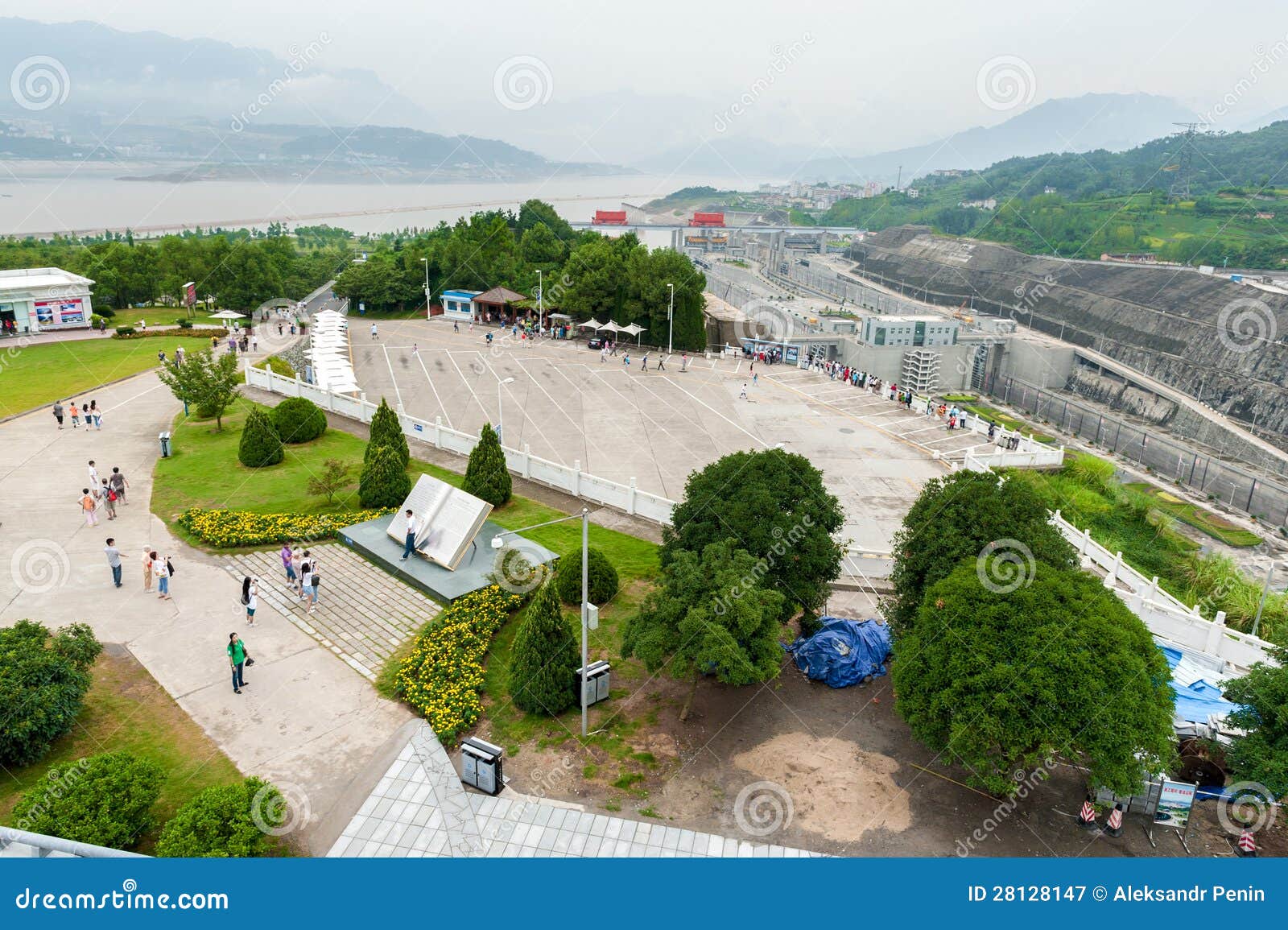 Viewing Platform Three Gorges Dam Editorial Photography - Image of ...