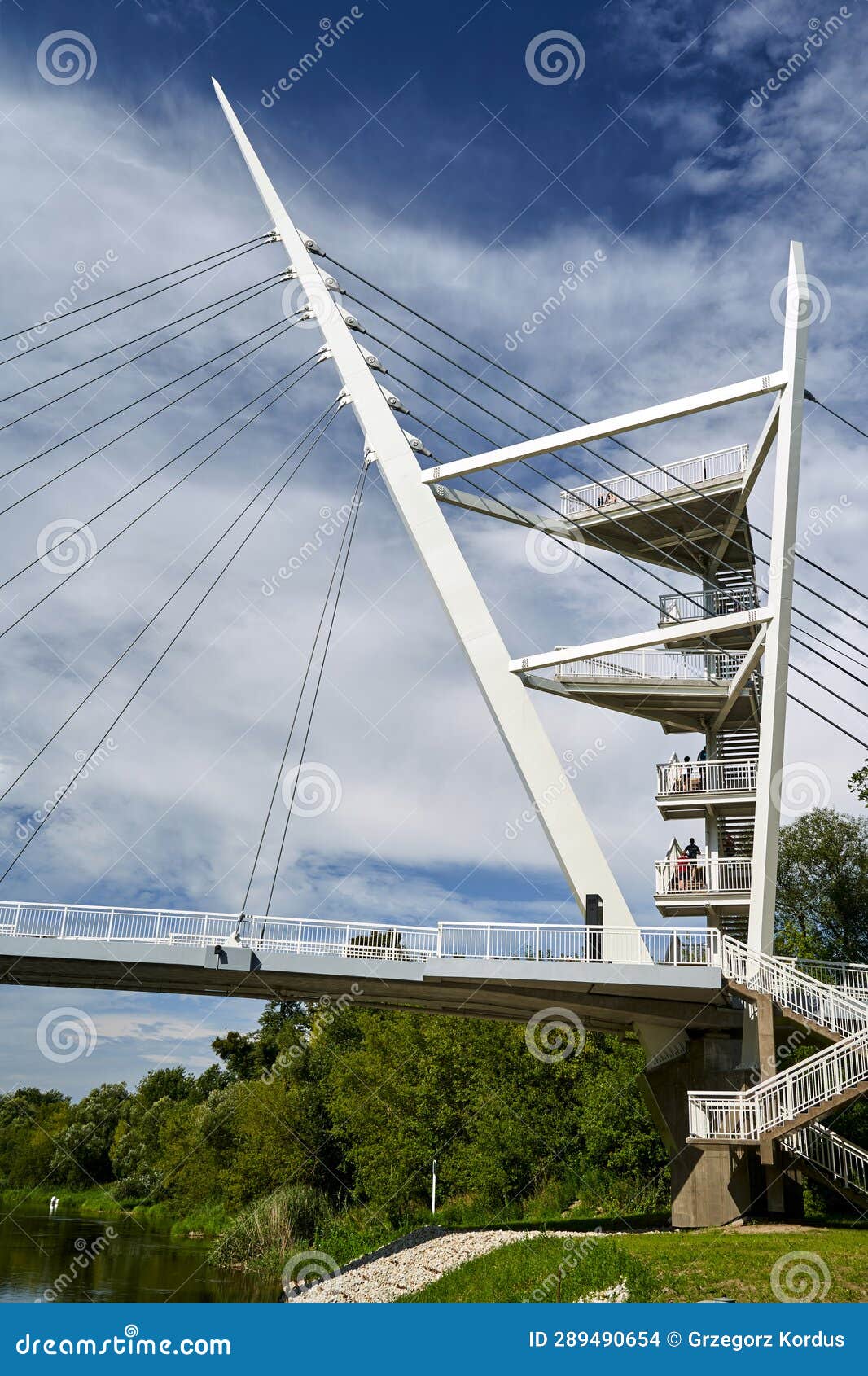 Viewing Platforms on the Cable-stayed Bridge Over the Warta River in ...