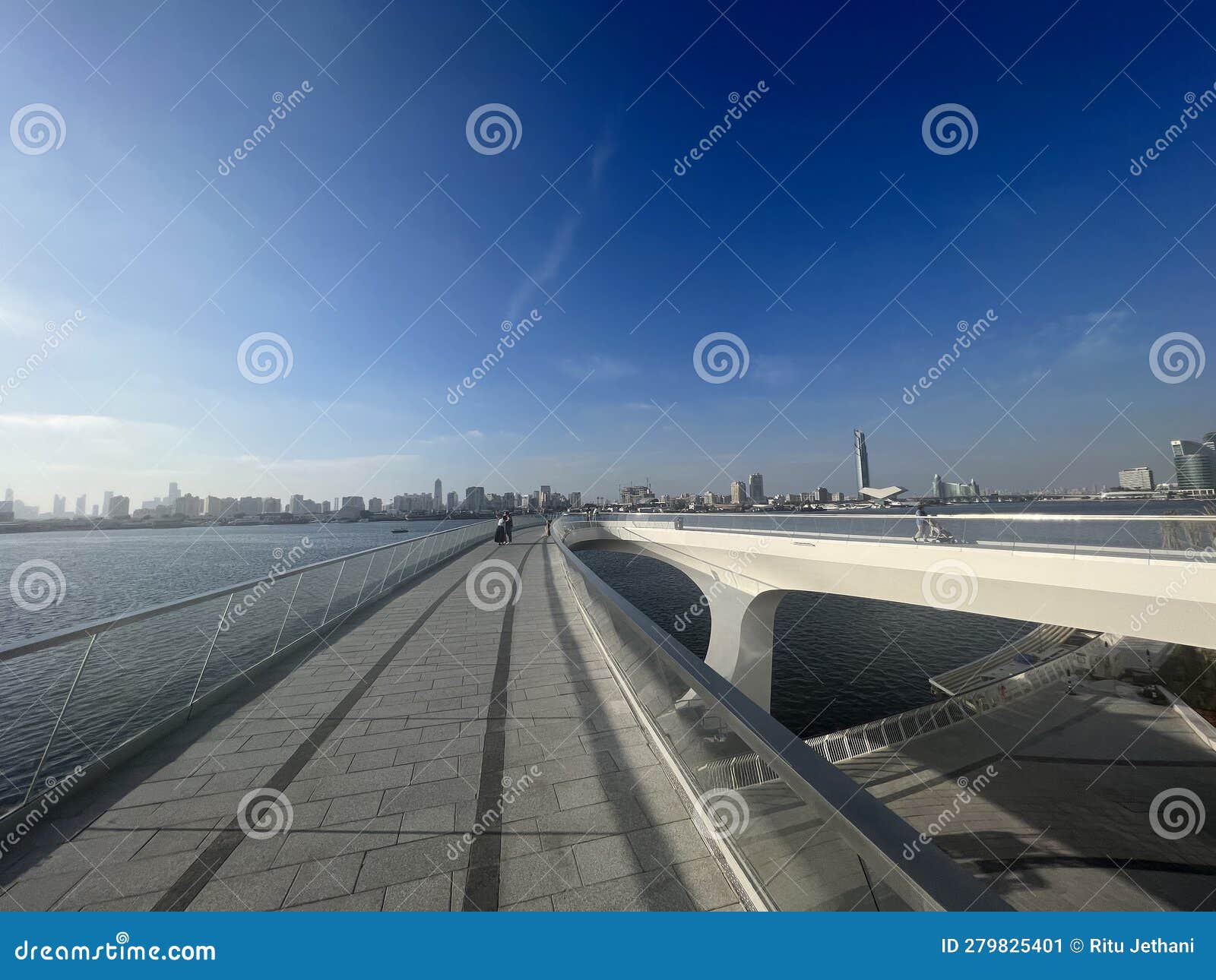 Viewing Point at Dubai Creek Harbour in the UAE Stock Image - Image of ...