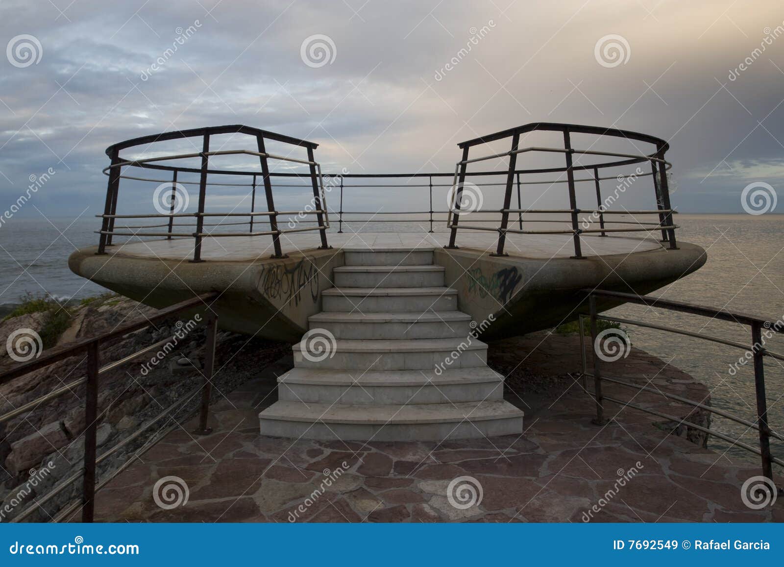 Viewing-point to the sea stock image. Image of maritime - 7692549